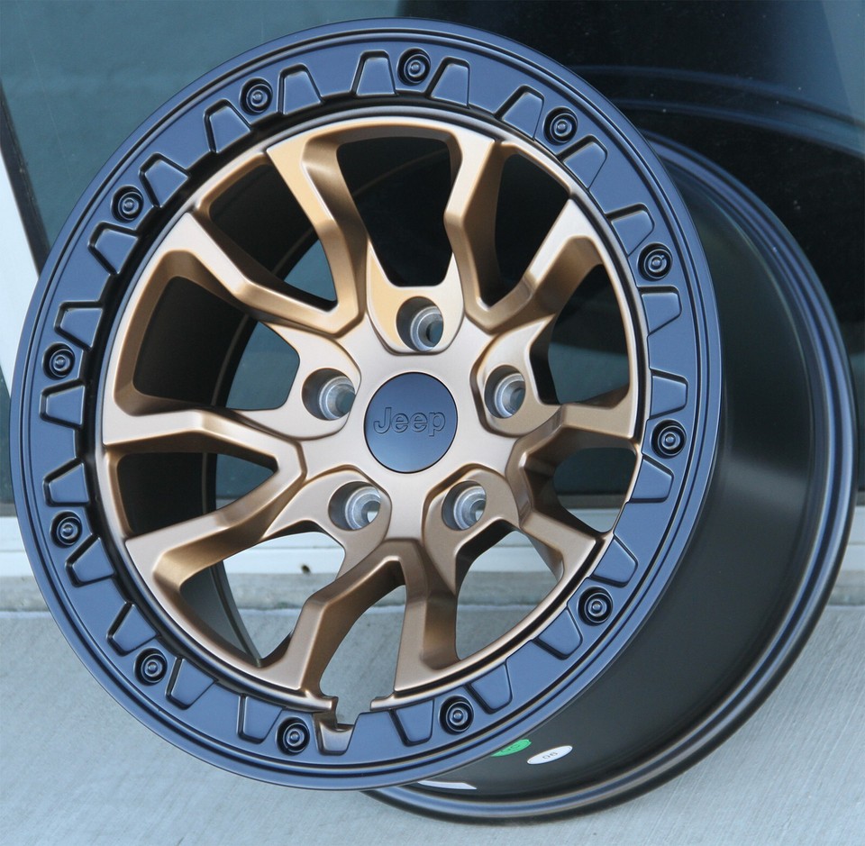 (4)SET 17x9.0 5x127 0MM OFFROAD WHEELS FIT JEEP WRANGLER GLADIATOR JL ...
