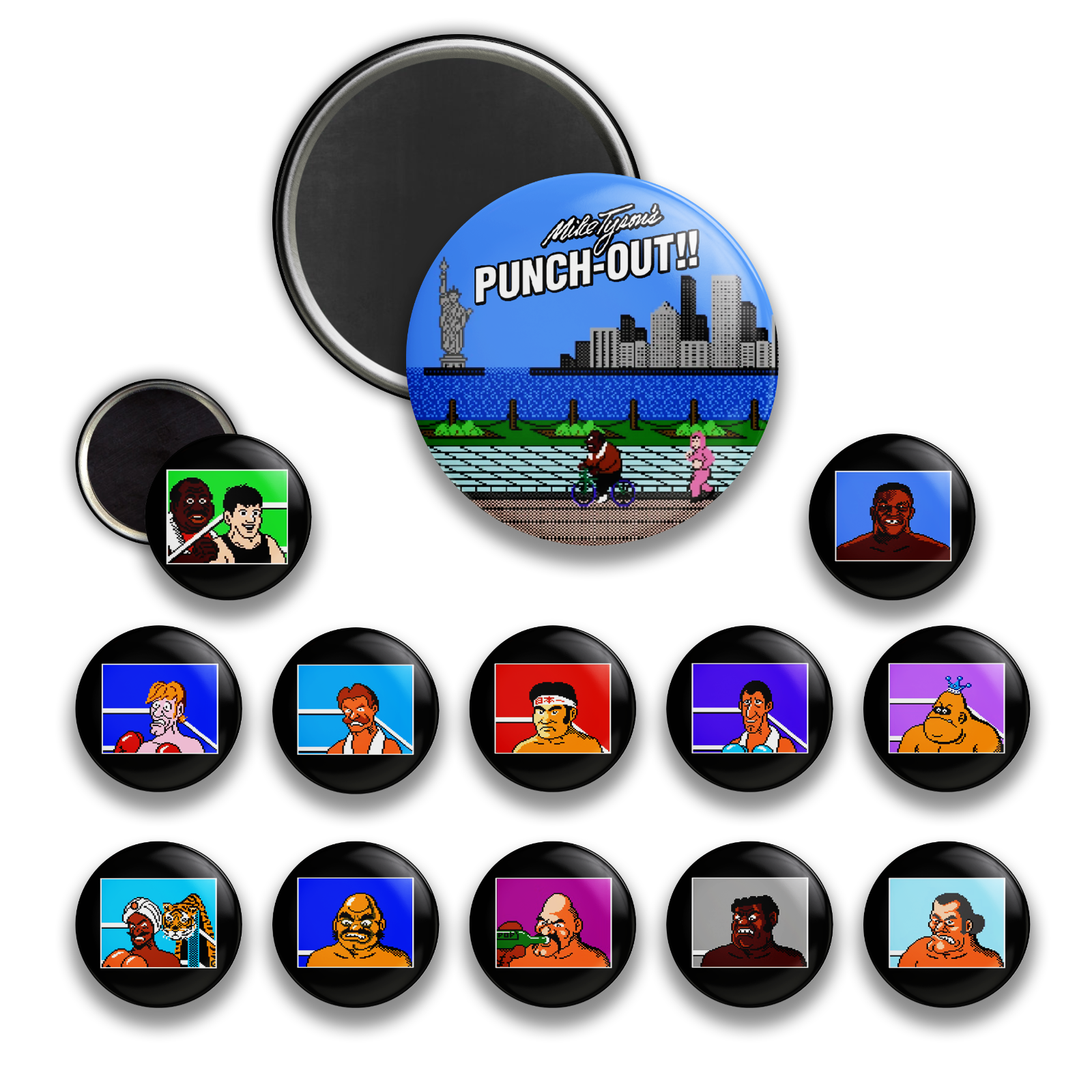 Mike Tyson's Punch-Out MAGNET SET, Nintendo Little Mac Gift Retro ...