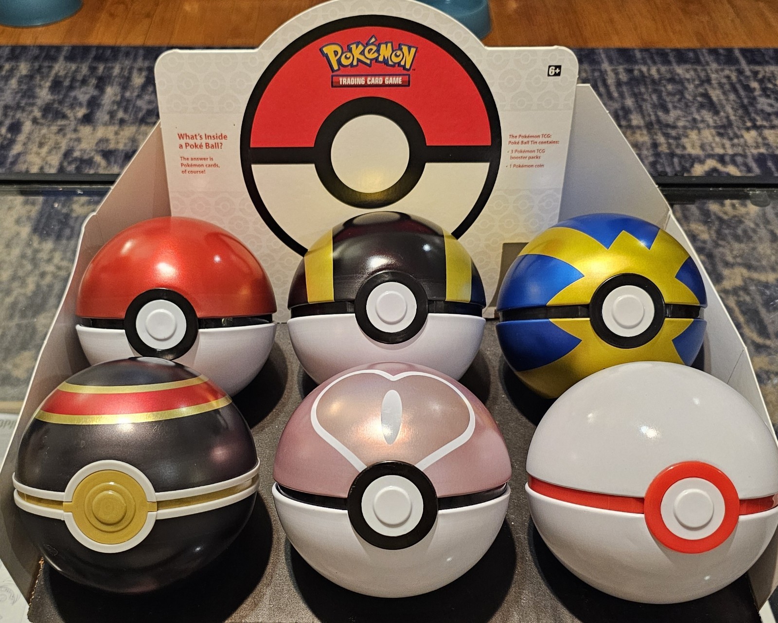 Pokemon Empty Poke Ball Tin Set of 6 With Display - LOVE ULTRA GREAT ...
