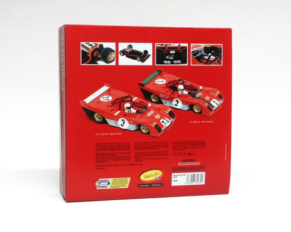 Slot.it KW01 Ferrari 312PB 1972 Targa Florio Winners SET 312 1/32 Slot ...