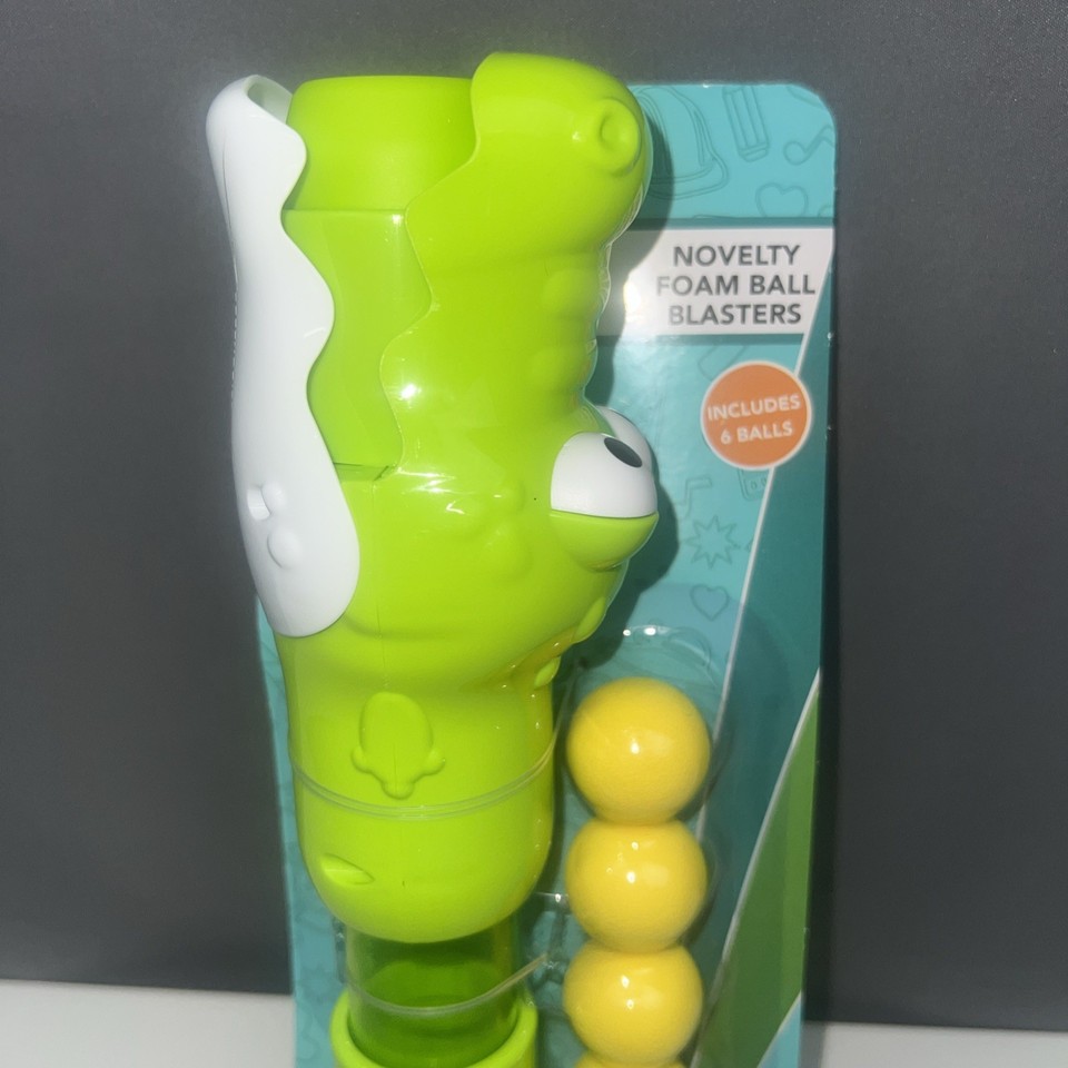Gator Foam Ball Blaster Toy Gun with 5 Soft Balls – Safe Fun Kids ...