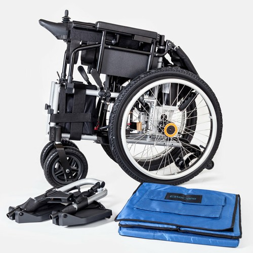 Rocket folding electric wheelchair / powerchair with panasonic lithium ...