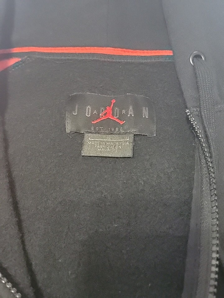 Nike Air Jordan Rivals Y2K Jumpman Full Zip Hoodie Sz LargeColor Block ...
