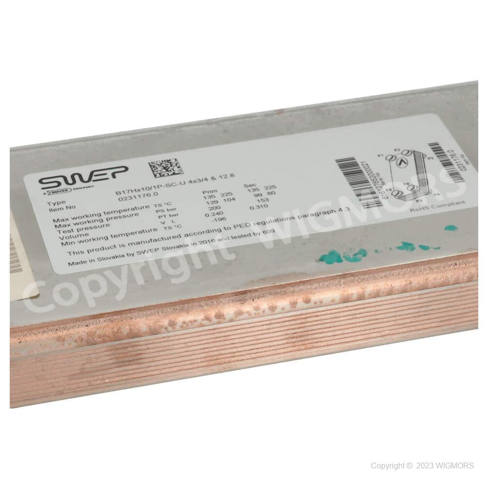 The Brazed Plate Heat Exchanger SWEP B17Hx10/1P-SC-U 0231176.0 | eBay