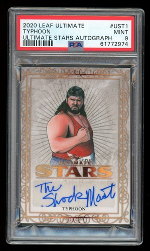 Shockmaster PSA 9 Bronze Foil Auto 2020 Leaf Ultimate Wrestling WCW WWF ...