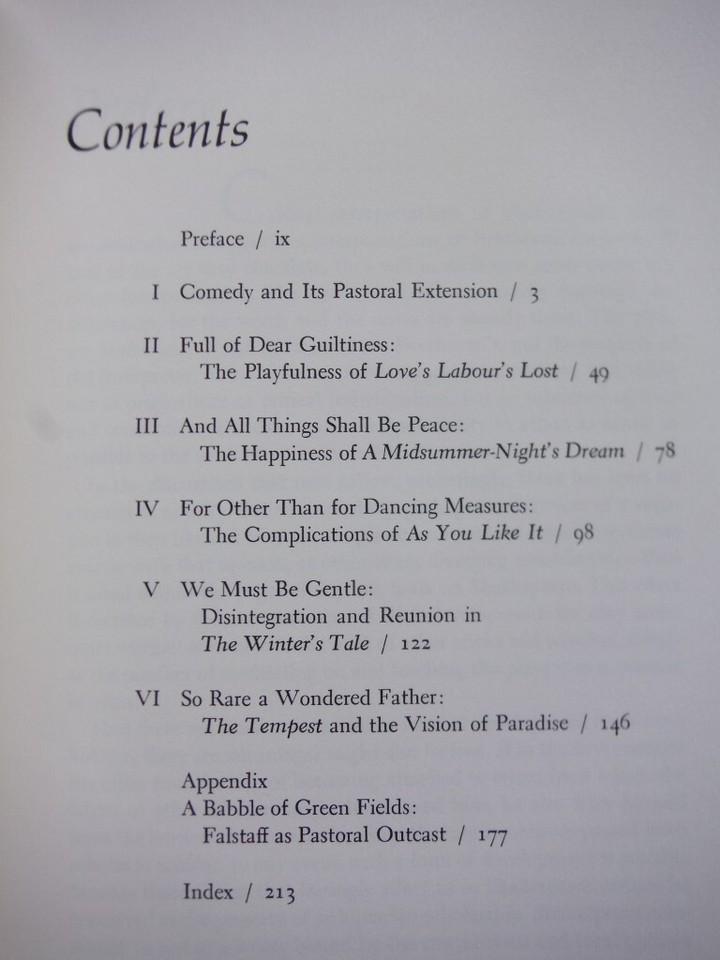 Shakespeare's Pastoral Comedy 9780807811993| eBay