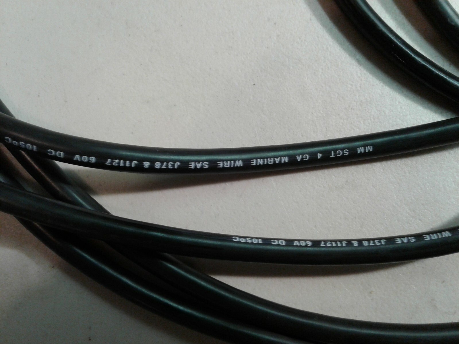 MERCURY OUTBOARD 4 GAUGE MARINE 12 FOOT BATTERY CABLE KIT P/N 84 ...