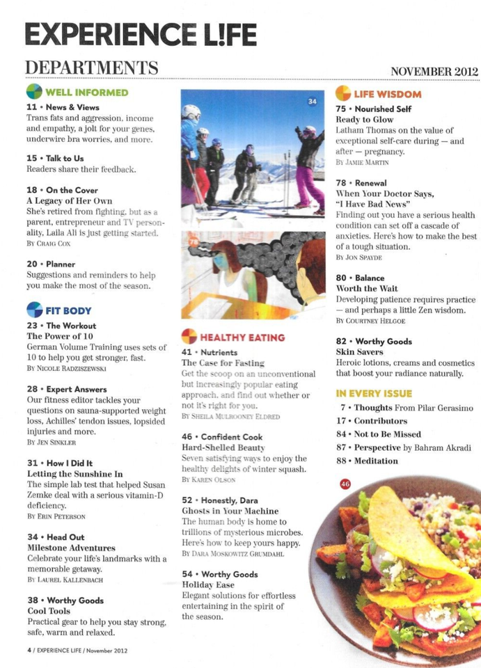 Experience Life Magazine Laila Ali Volume Training Metabolism Reboot ...