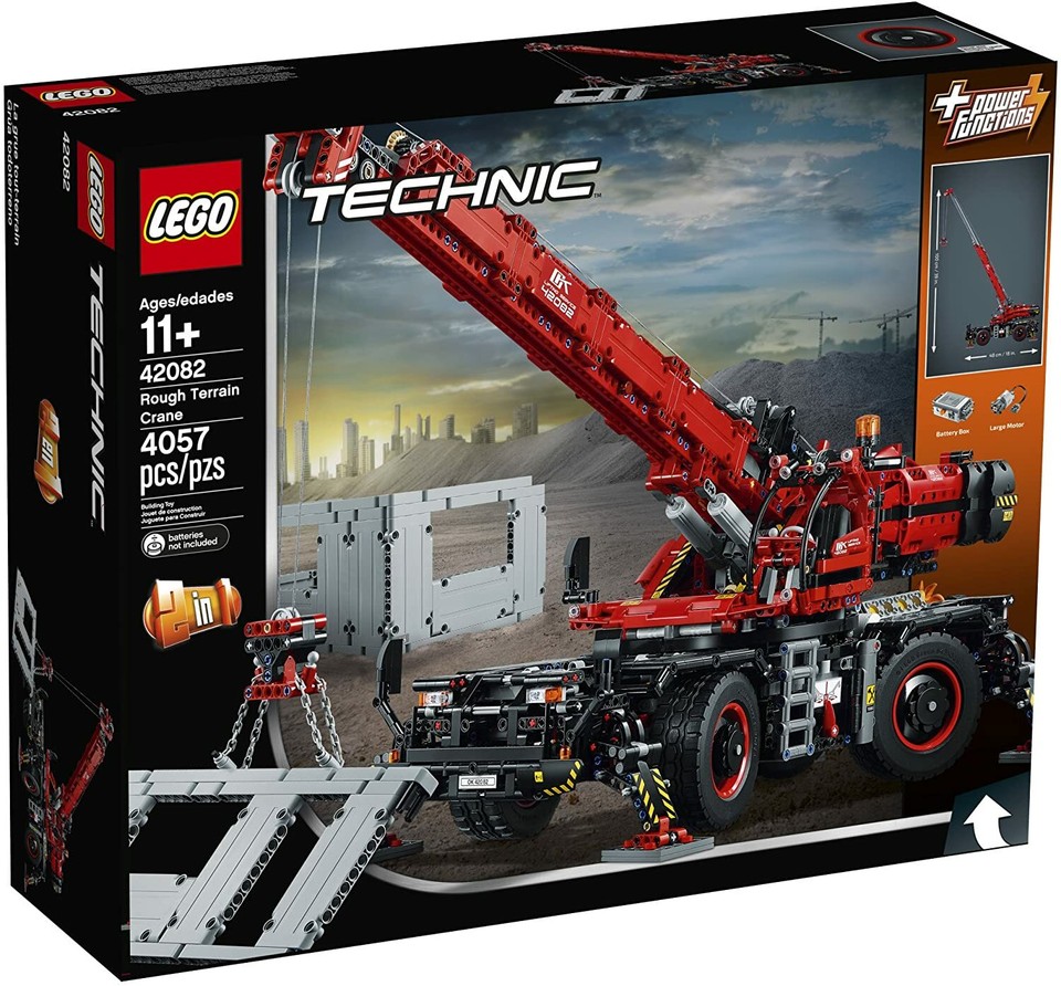 LEGO Technic Rough Terrain Crane 42082 Building Kit Gift Set Factory ...