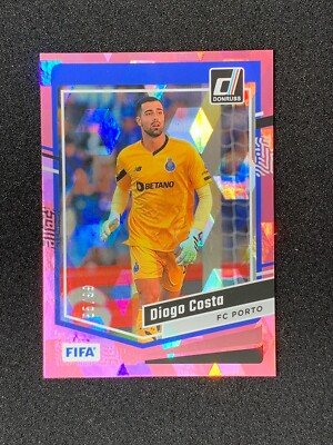 Diogo Costa 2023-24 Panini Donruss FIFA #/99 Optic Pink Prizm Cracked ...