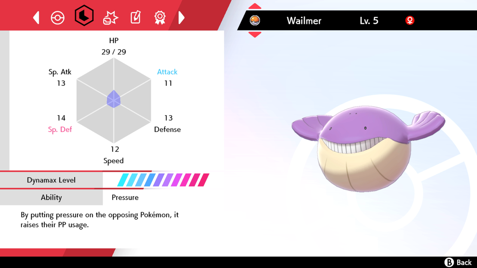 6IV SHINY WAILMER EV'D FAST 🚀BATTLE READY 🚀 POKEMON SWORD & SHIELD SWSH ...