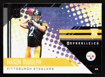 2018 Panini Unparalleled Mason Rudolph Rookie Card RC #210 Steelers | eBay
