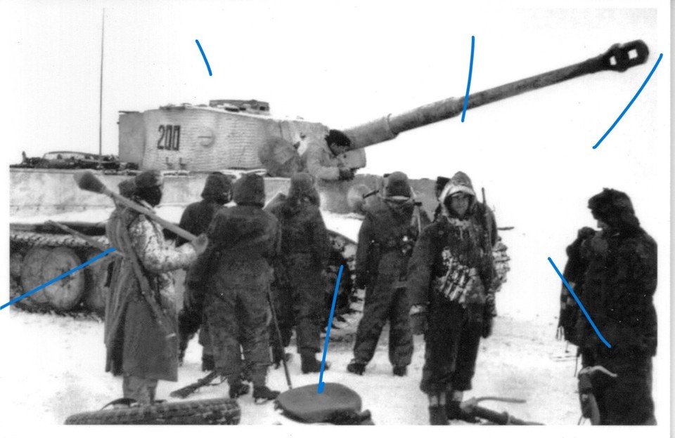 3 SUPER Repro Fotos Deutsche Tiger-Panzer in Winter im Einsatz WW2 ...