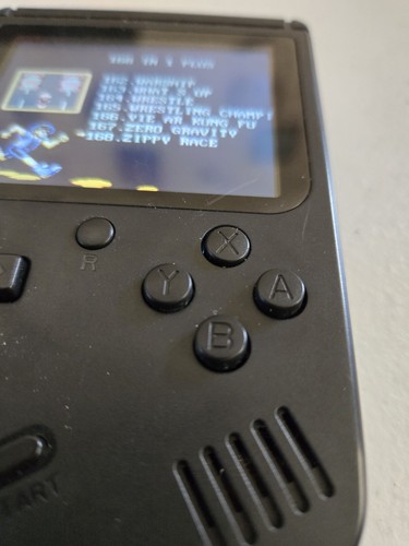 UNBRANDED Chinese Handheld Retro Video Game Console Gameboy style 168 ...