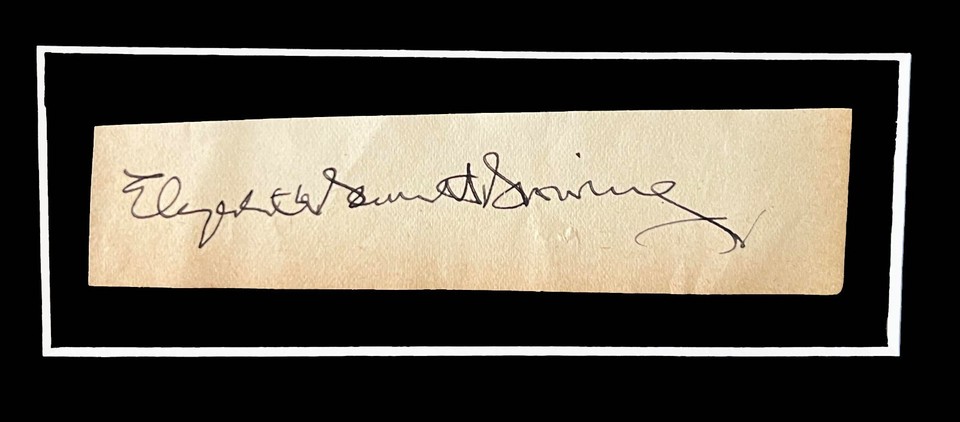 Elizabeth Barrett Browning Original Signature Cut Museum Framed Ready ...