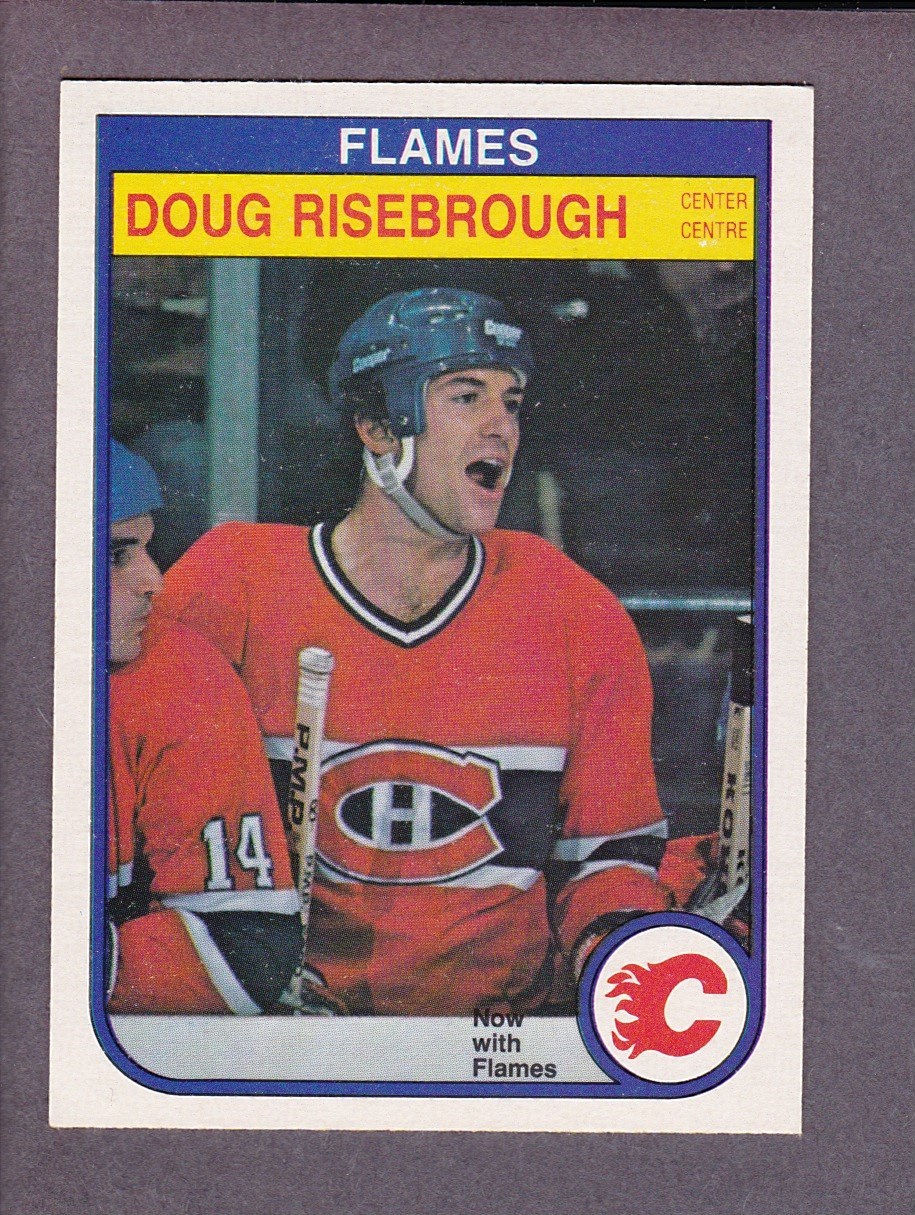 1982-83 O-Pee-Chee OPC Hockey Doug Risebrough #57 Canadiens Calgary ...