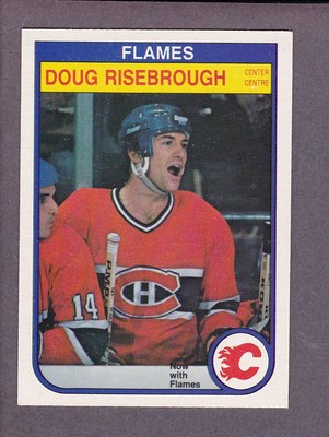 1982-83 O-Pee-Chee OPC Hockey Doug Risebrough #57 Canadiens Calgary ...
