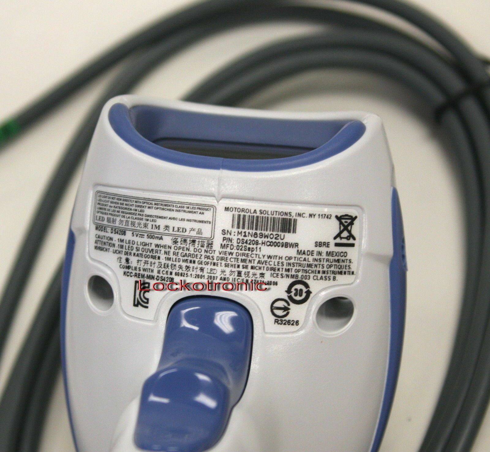 X Zebra Ds4208 Ds4208-hc0009bwr Barcode Scanner USB Cable for sale ...