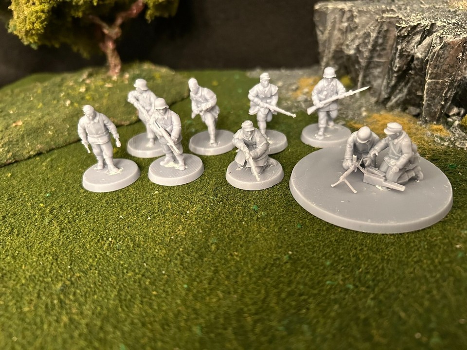 German Fallshirmjager_Luftwaffe_All RKX Miniature Sets_28MM 1/56 ...