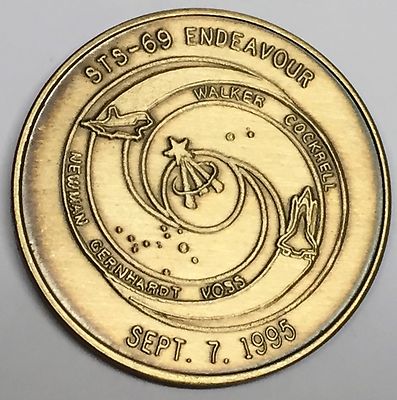 N069 NASA SPACE SHUTTLE COIN / MEDAL, ENDEAVOUR, STS-69 | eBay