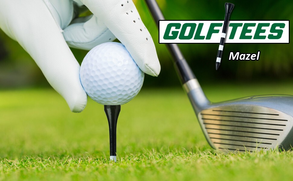 Pack 50 Natural Wood/Bamboo Golf Tees 2 3/4 Inch & 3 1/4 Inch ...