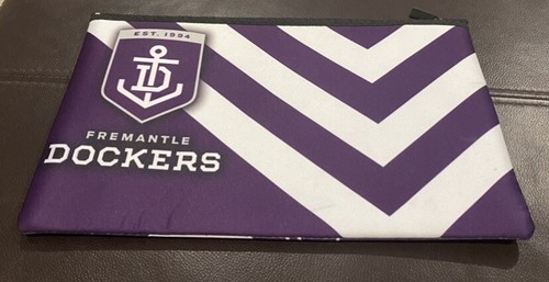 FREMANTLE DOCKERS FREO AFL TEAM SONG LOGO KIDS NEOPRENE PENCIL CASE NWT ...