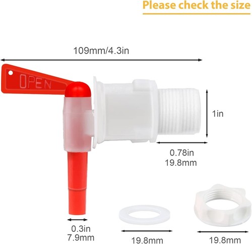 3 Pack 5 Gallon Bucket Spigot Tap Faucet for Homebrew Wine Beer Brewing ...