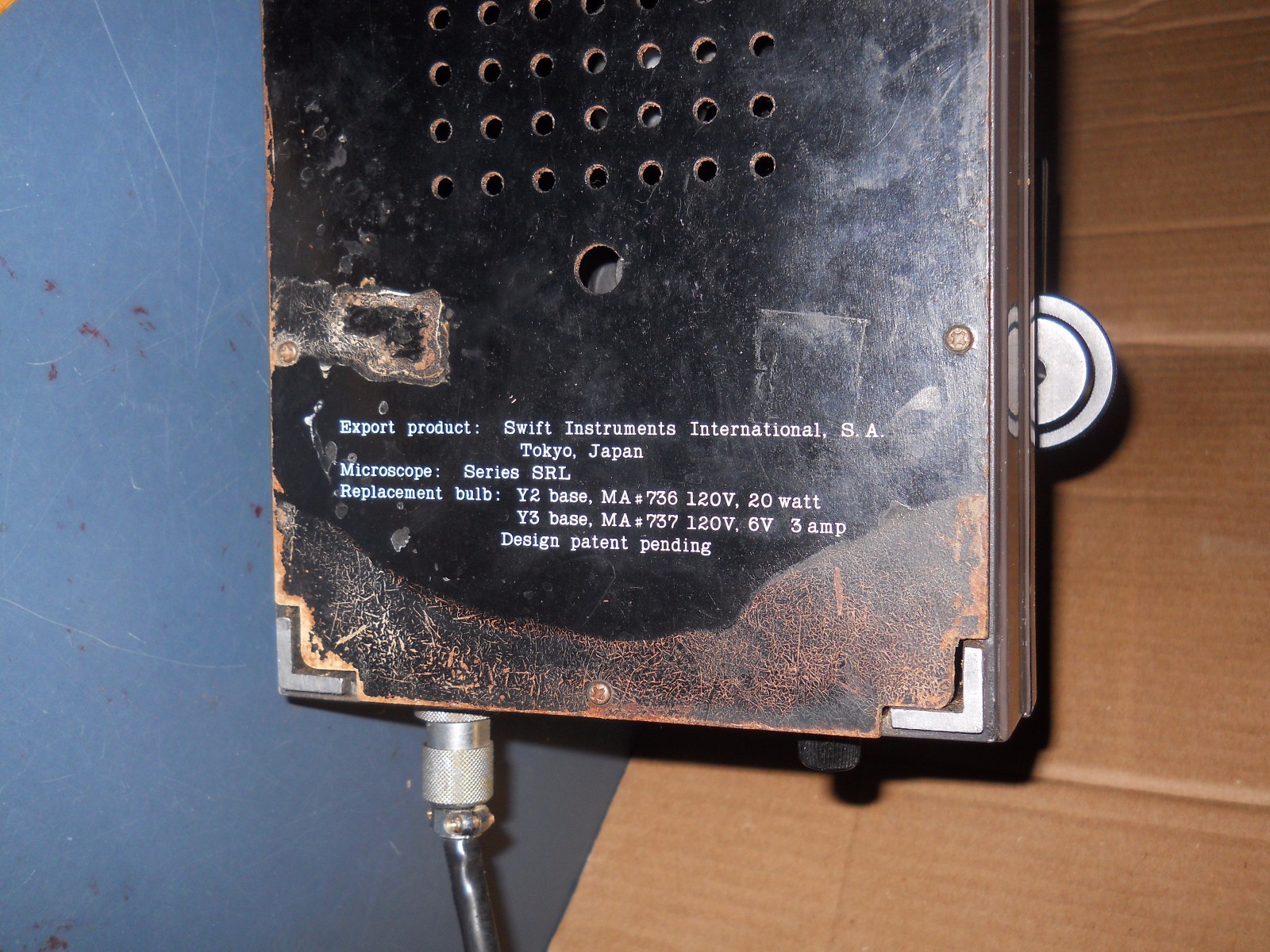 VTG SWIFT INSTRUMENTS 700505 SLR MICROSCOPE 4X 10X 40X 100X WORKS ...