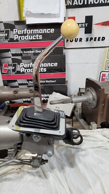 HURST SHIFTER COMP+ ON SAGINAW TRANS TAIL TRANS BRACKET VETTE, CHEVELLE ...