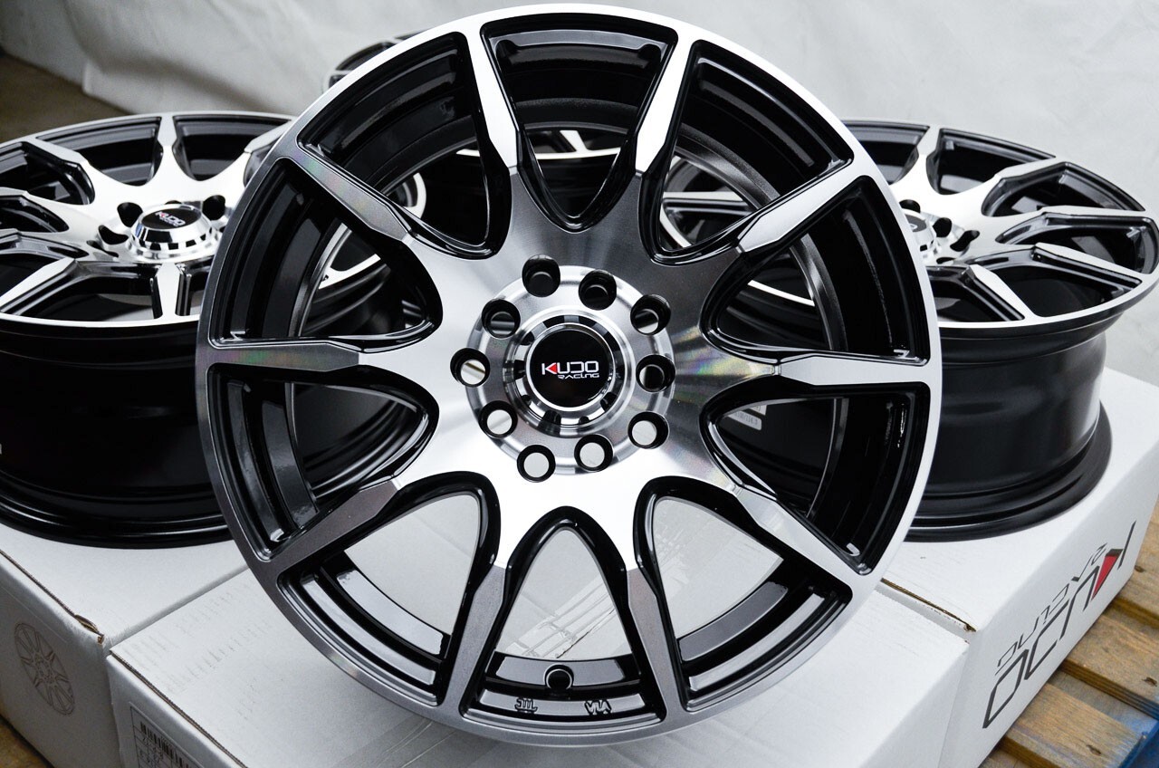 15" Black Wheels Rims 5 Lugs Toyota Prius Corolla Camry VW Jetta Honda ...