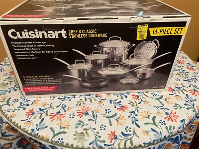 Cuisinart 14-Piece Cookware Set Chef's Classic Stainless Steel ...