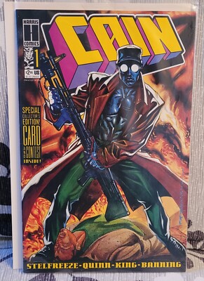 CAIN #1 with 2 trading cards HARRIS Comics 1993 VF+ | eBay