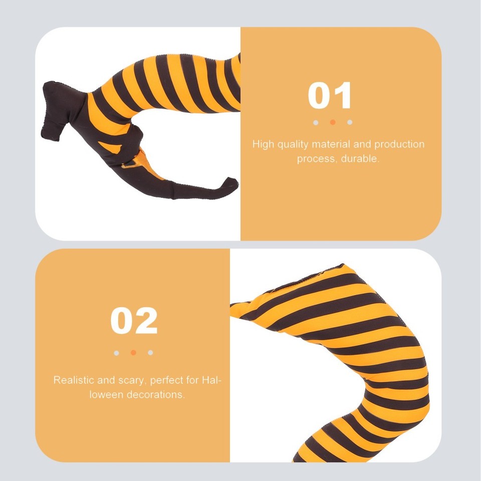 1 Pair Halloween Body Part Halloween Themed Party Garden Decor Witch ...