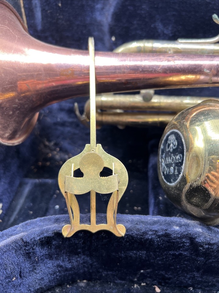 Vintage C G Conn Brass Cornet With Original Conn Case Untested | eBay
