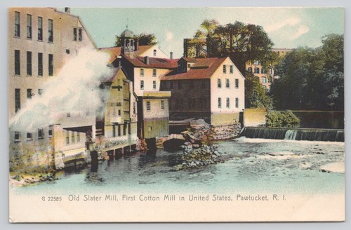 Postcard Old Slater Mill Pawtucket Rhode Island The Rotograph Co. ca ...