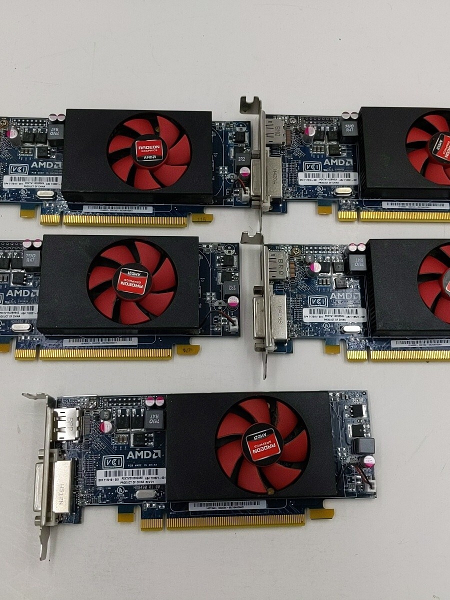 Lot of 5 DELL AMD RADEON HD 8490 1GB V309 VIDEO CARD 109-C55357-00_02 ...