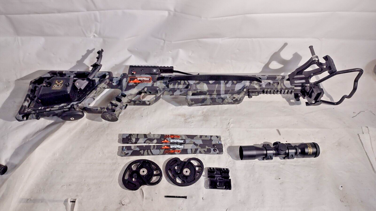 WICKED RIDGE M-370 CROSSBOW W/ ACUDRAW CRANK By Ten Point For Parts ...