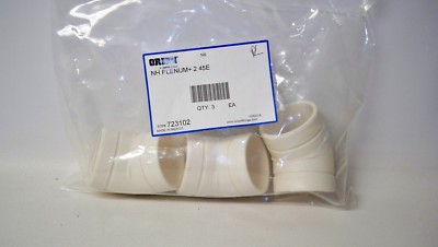 *NEW* Orion NH 2" Plenum Plus 45° Elbow No-Hub/Rionfuse PVDF Acid Waste ...