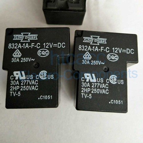 832A-1A-F-C 12VDC SONGCHUAN Power Relay 30A 250V 4 Pins 10PCS | eBay