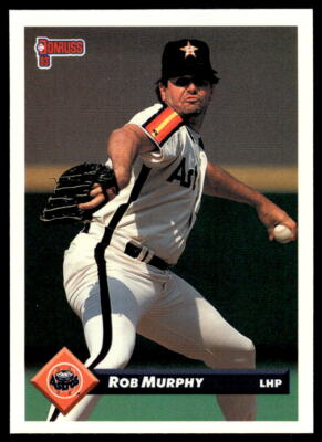 1993 Donruss 588 Rated Rookies Rob Murphy Houston Astros Baseball Card ...