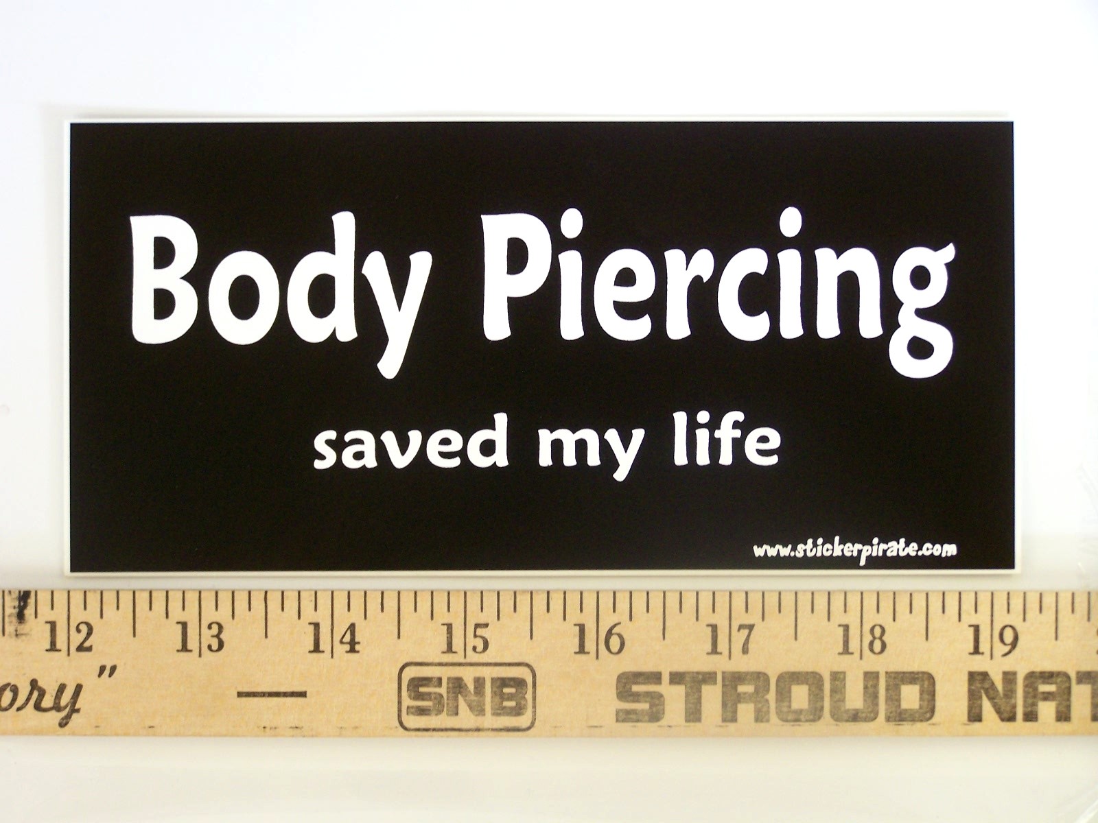 * Magnet * Body Piercing Saved My Life Magnetic Bumper Sticker | eBay