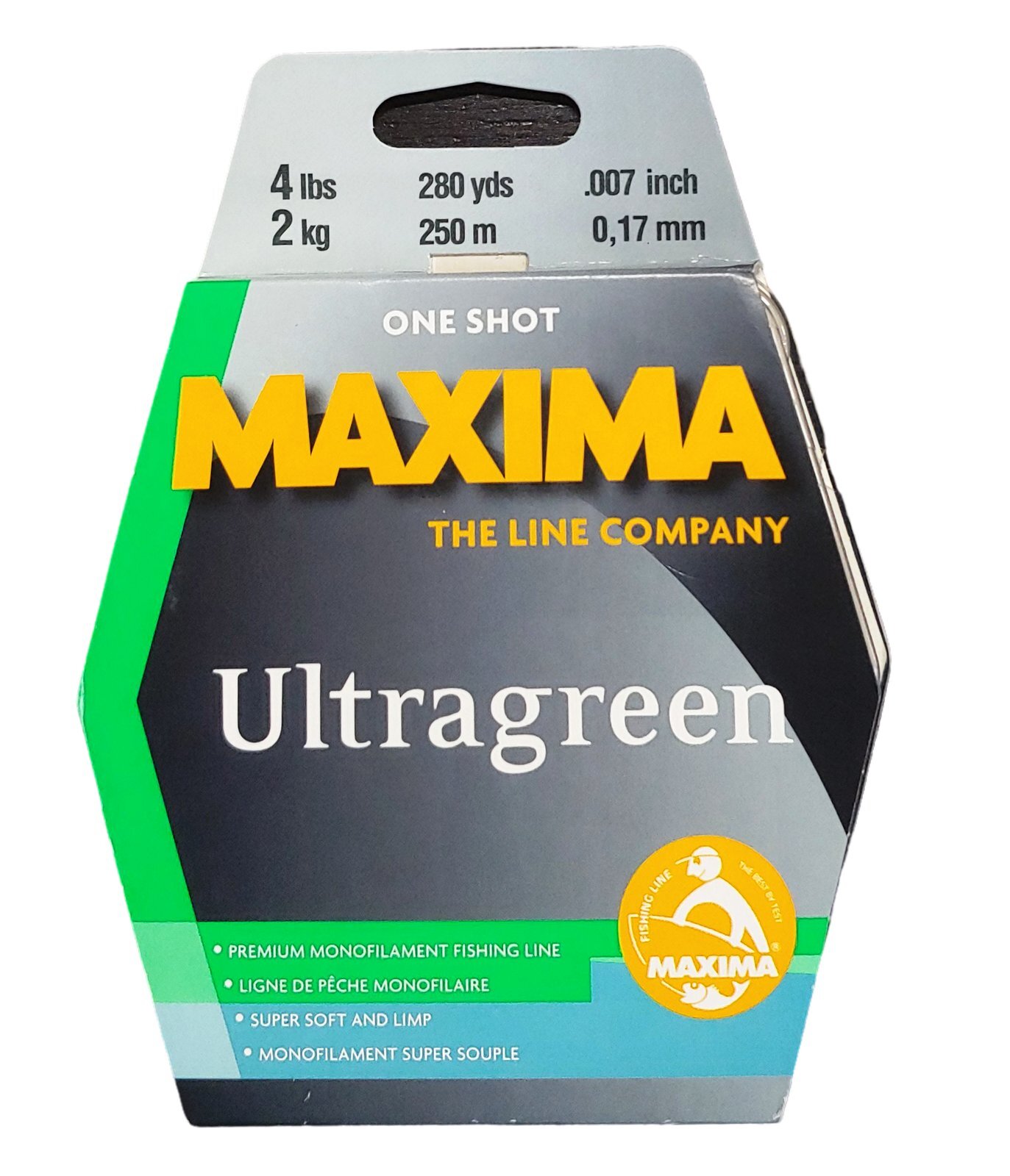 Maxima Ultragreen Monofilament Fishing Line 1 Shot Spool 4 lbs 280 ...