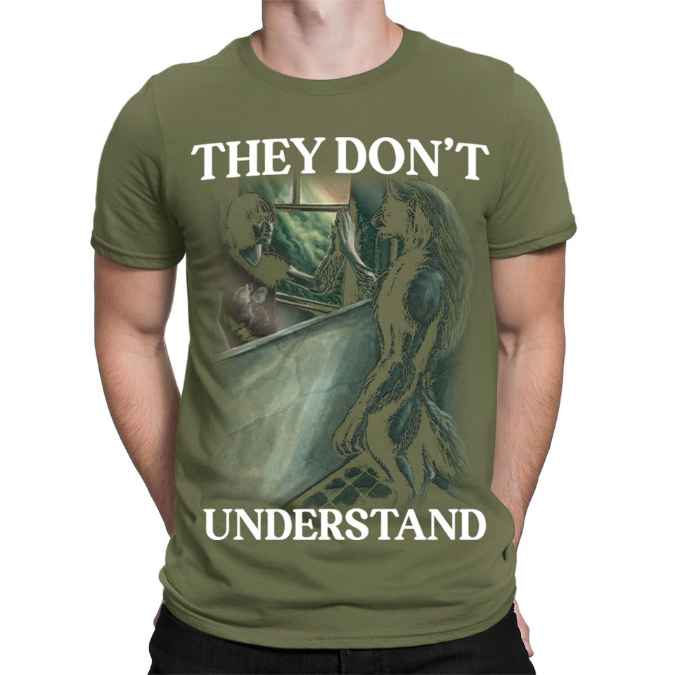 Wolf Ripping Meme Funny Offensive Gifts Werewolf Mens Womens T-Shirts ...