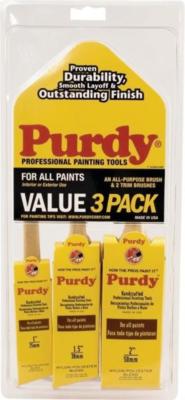 NEW USA PURDY 853100 3 PIECE PROFESSIONAL QUALITY PAINT BRUSH SET ...
