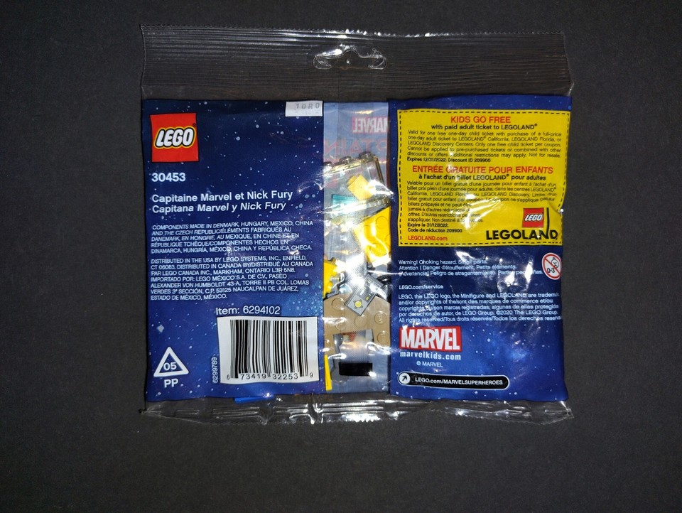 Lego 30453 Marvel Captain Marvel & Nick Fury polybag Mini Set Has 2 ...