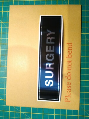 Surgery door sign Self Adhesive Stickers Safety Signs Doctor Business ...