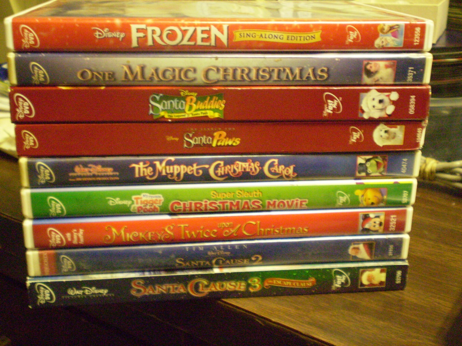 (9) Disney Christmas Children's DVD Lot: Mickey Mouse Winnie the Pooh ...