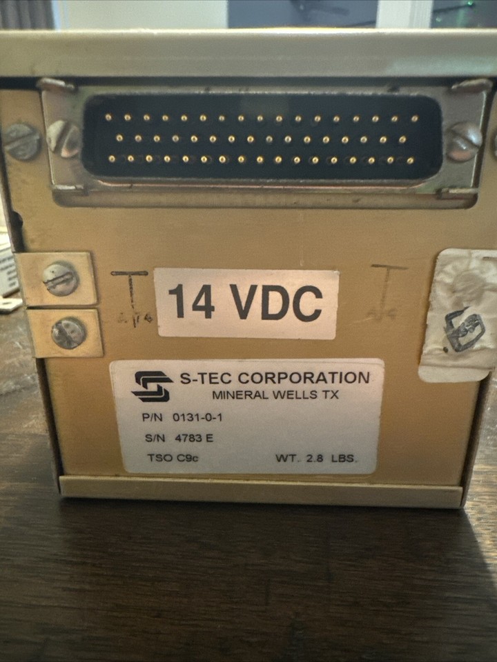 S-Tec System 50 Autopilot Head Unit P/N 0131-0-1 (14 VDC) for ST-901 ...