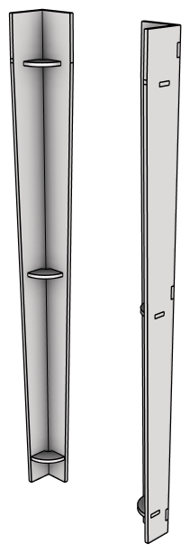 Precision-Cut Modular Model Railway Baseboard Legs 1191mm (Pair) | eBay UK