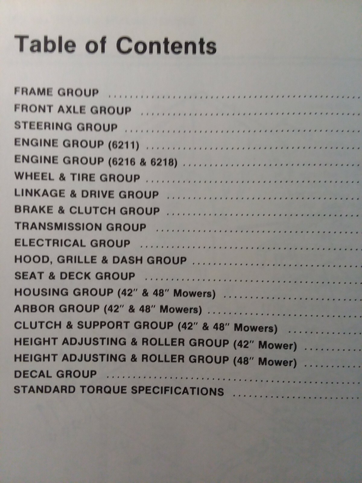 Simplicity 6211 6216 6218 Lawn Tractor & Mower Parts Manual 1690683 ...